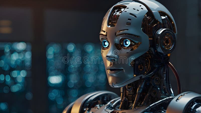 Future Robot Technology Innovations Stock Illustration - Illustration ...
