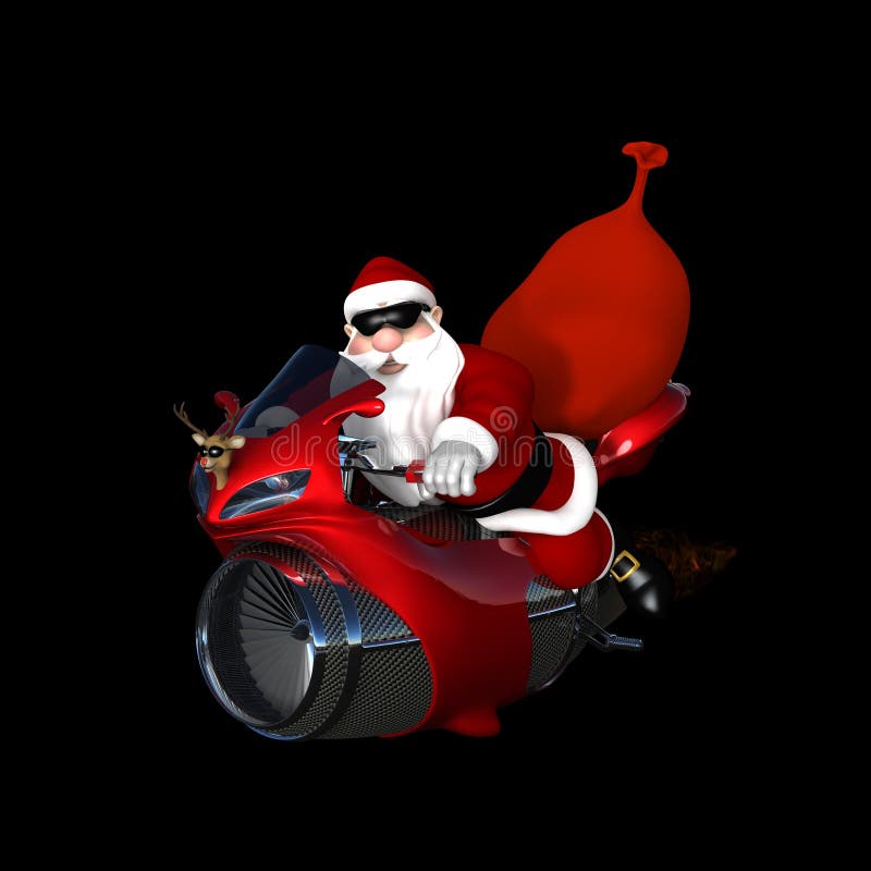 Future Santa 1 stock illustration. Illustration of chrome - 13458754