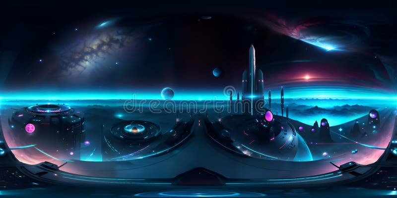 Astronomical Observatory Star Sky Night Equirectangular 360 Degree HDRI ...