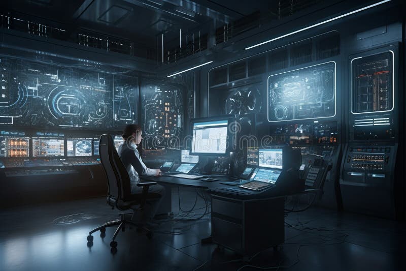 The Future of Science: High-Tech Lab Research with Unreal Detail Stock ...