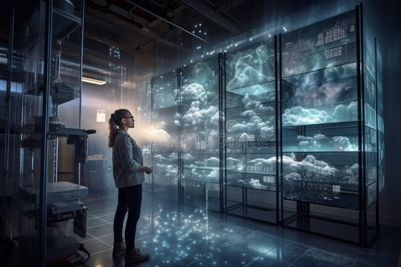 The Future of Science: Holographic Data Displays in Labs Stock ... The Future of Science: Holographic Data Displays in Labs Stock ...