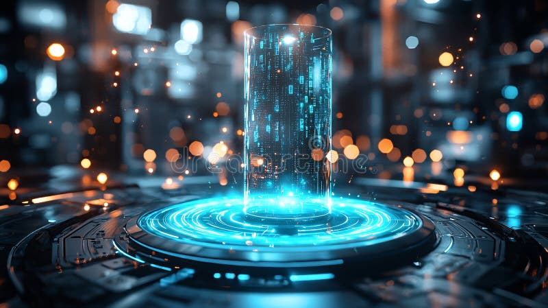 Future Science and Technology Stock Illustration - Illustration of ...