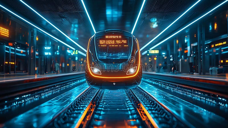Future-sensitive Subway Trains Stock Image - Image of future, modern ...