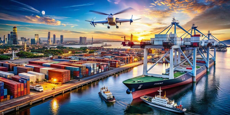 Autonomous Cargo Ships Revolutionize Smart Ports Sustainable Shipping ...