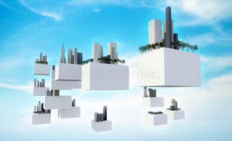Sky Future City Stock Illustrations – 82,911 Sky Future City Stock ...