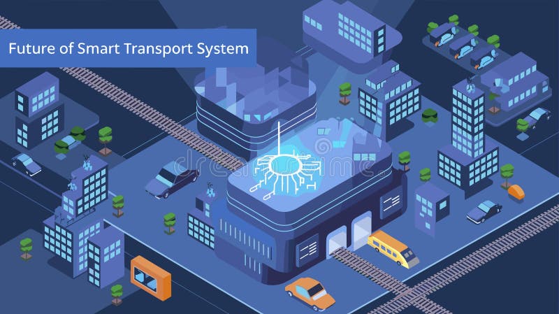 Future of Smart Transport System Banner. Concept of Innovation ...