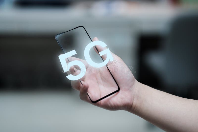 Future Smartphones 5G Concept Stock Photo - Image of internet, future ...