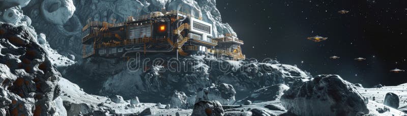 The Future of Space Mining: Unlocking Resources Beyond Earth Stock ...
