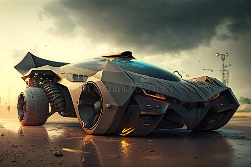 Future Speed Super Car. Fast Power Vehicle Concept Stock Illustration ...