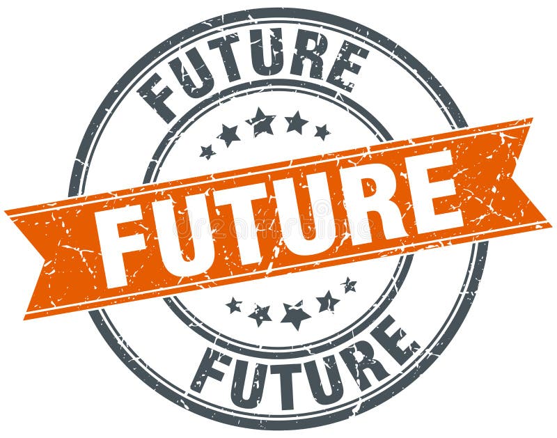 Future Round Vector Creative Illustration in Thin Line Style Stock ...