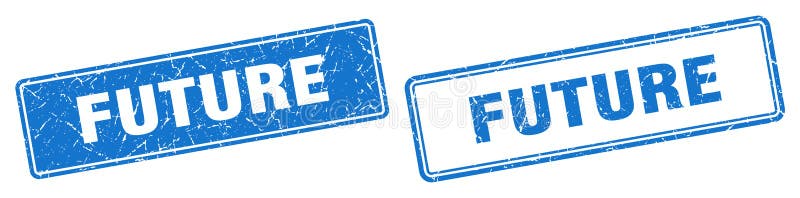 Future Stamp Set. Future Square Grunge Sign Stock Vector - Illustration ...