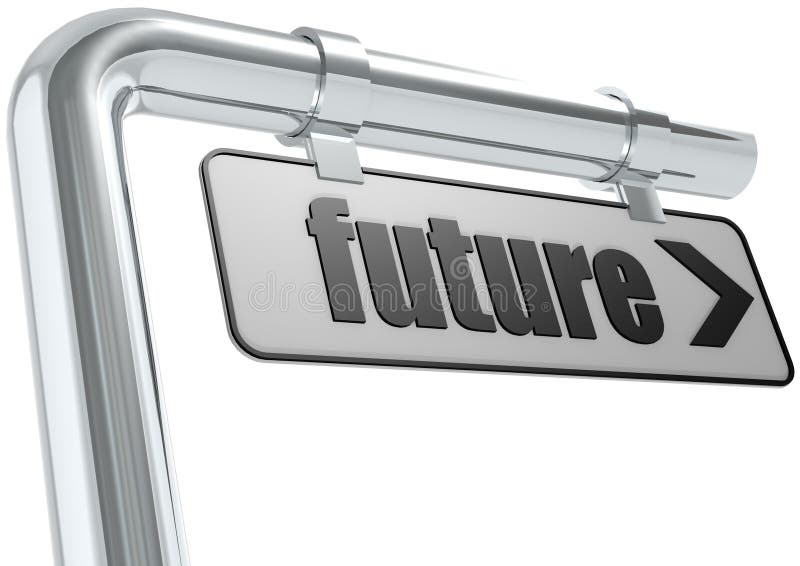 Future street sign stock illustration. Illustration of silver - 31486068