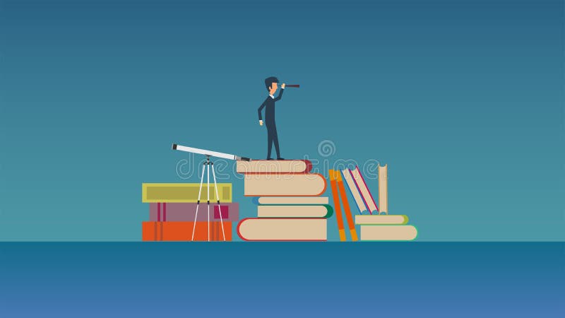 Future Teaching Vector Concept Illustration. Learning Education Book ...