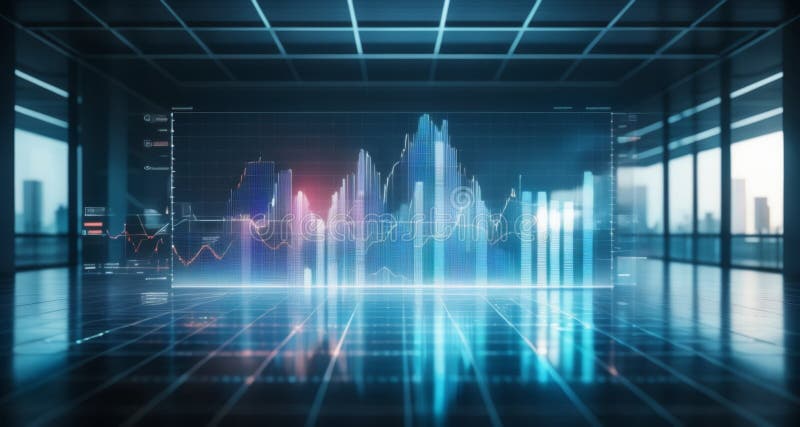 Future Tech - Advanced Data Center Stock Illustration - Illustration of ...