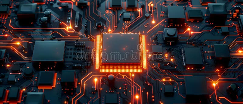 Future Tech Core: Minimalist Design Meets Peak Performance. Concept ...