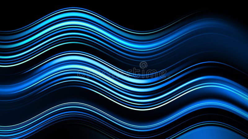 Future Tech. Magic Bright Blur Moving Fast Blue Wave Line. Light Effect ...