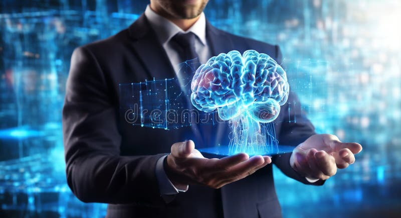 Future Tech: Unveiling the Brain S Mysteries Stock Illustration ...