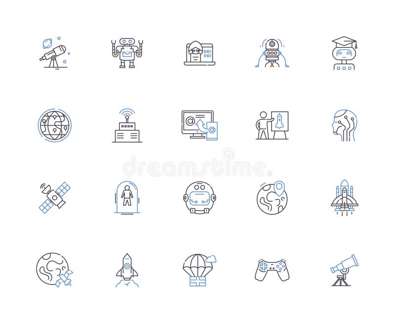 Future Technologies Outline Icons Collection. AI, Robotics, Automation ... Future Technologies Outline Icons Collection. AI, Robotics, Automation ...