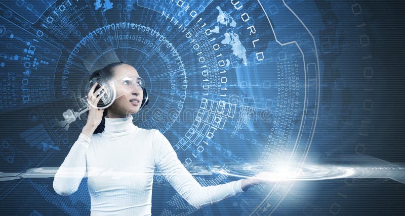 Future technologies stock photo. Image of blue, media - 48654028