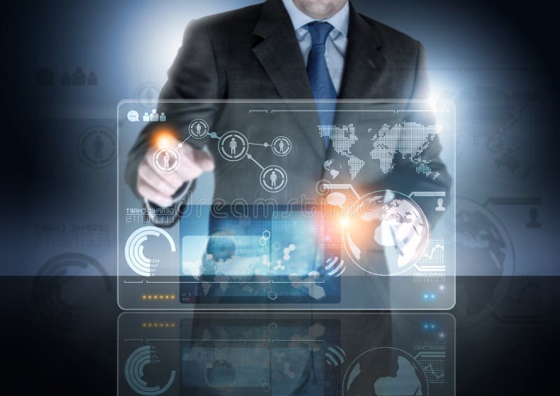 Future Technology Display stock photo. Image of hitech - 27761364