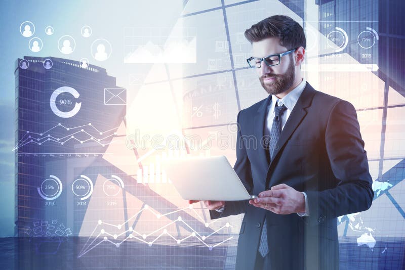 Future, Technology and Analytics Concept Stock Photo - Image of future ...