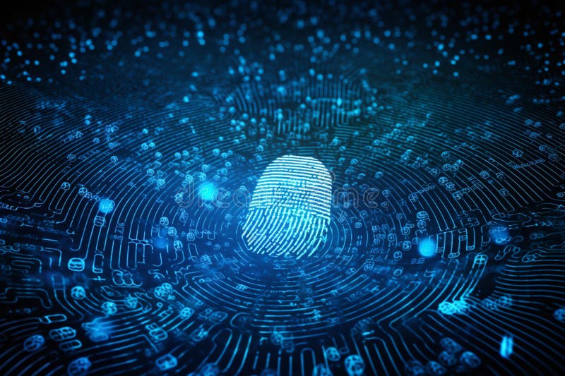 Future Technology, Blue Cyber Security Concept Background, Abstract Hi ...