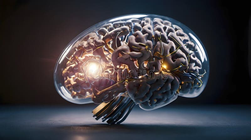 Future Technology Bulb with Brain, Innovation Background, AI Concept ...