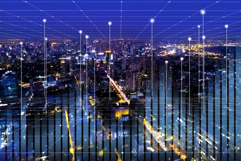 Future Technology and Communication Abstract Background of an Internet ...