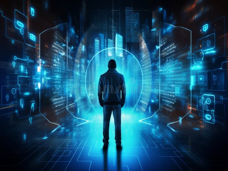 Future Technology Concept. Good for Any Project. Generative AI Stock ...