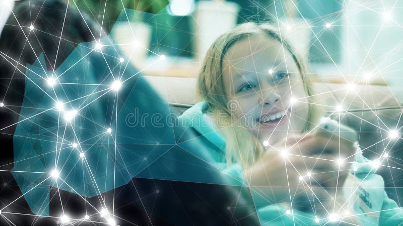 Future Technology Concept, Human Face Scan Using Smartphone Stock Photo ...