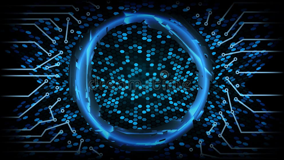Future Technology Cyber Concept Background. Abstract Hi Speed Digital Design. Security Network ...