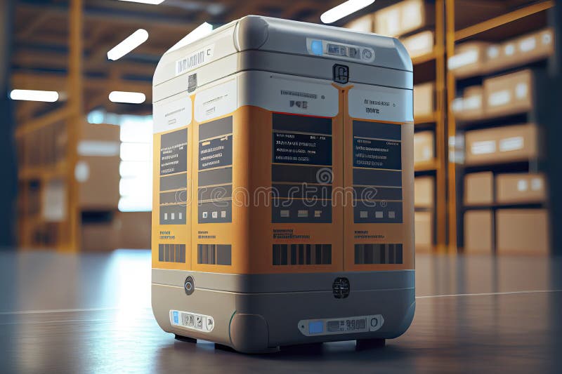 Automated Retail Warehouse with Robots Efficiently Sorting Parcels ...