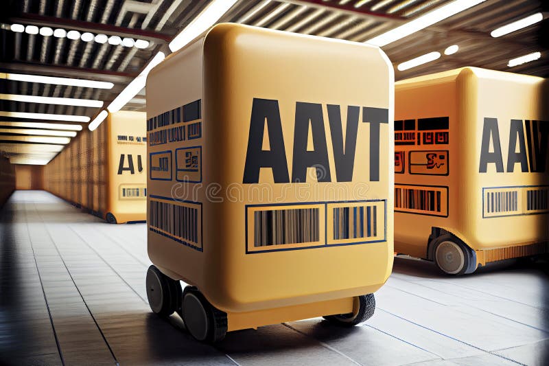 Automated Retail Warehouse with Robots Efficiently Sorting Parcels ...