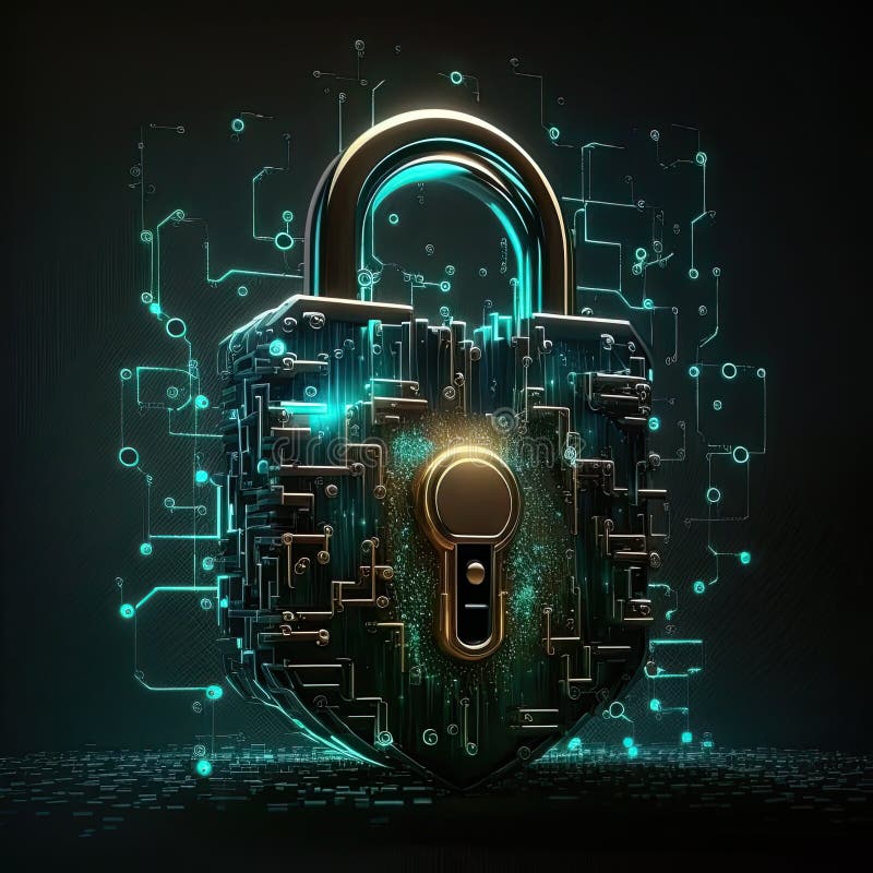 Future Technology Data Protection, Cybersecurity Padlock Protection, Ai ... Future Technology Data Protection, Cybersecurity Padlock Protection, Ai ...