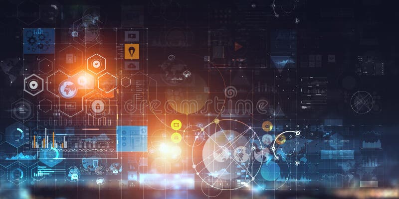 Future Technology, Digital Screen Board Stock Illustration ...