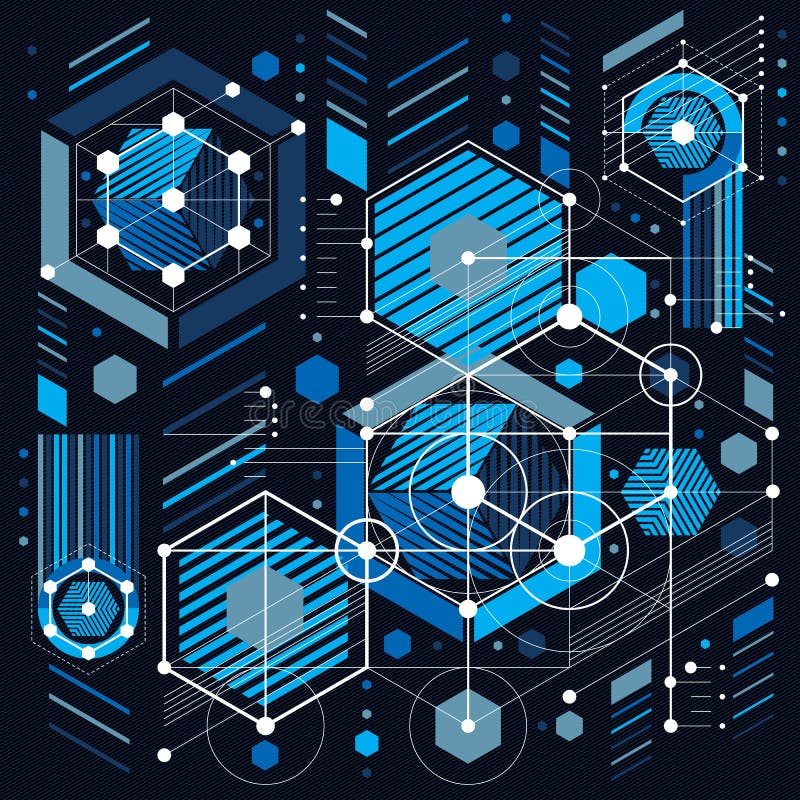 Future Technology Drawing, Industrial Wallpaper. Graphic Stock ...