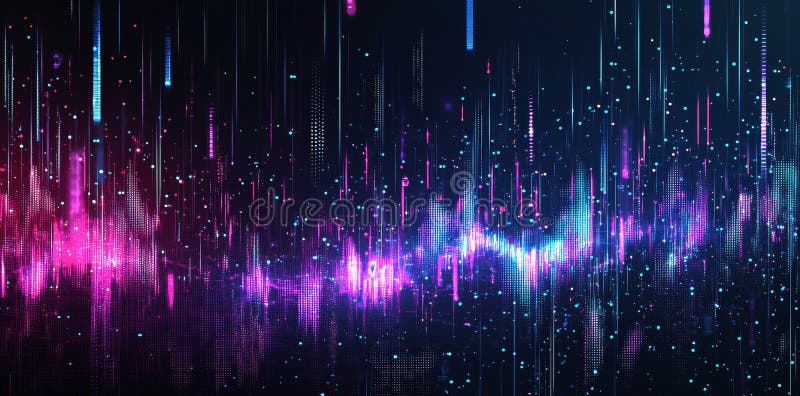 Future Technology Illustrations with Hi-tech Lines, Dynamic Waves and a ...