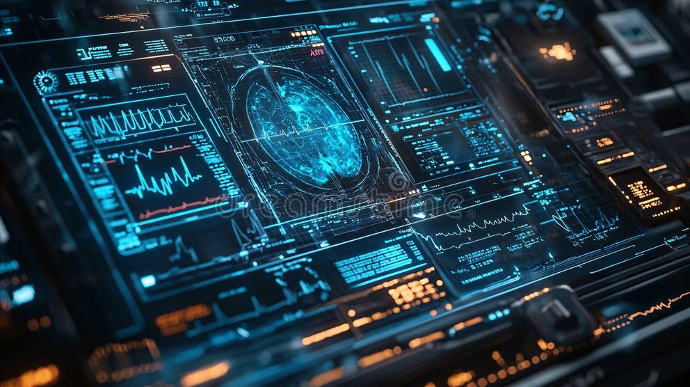 Future Technology Interface Stock Illustration - Illustration of ...