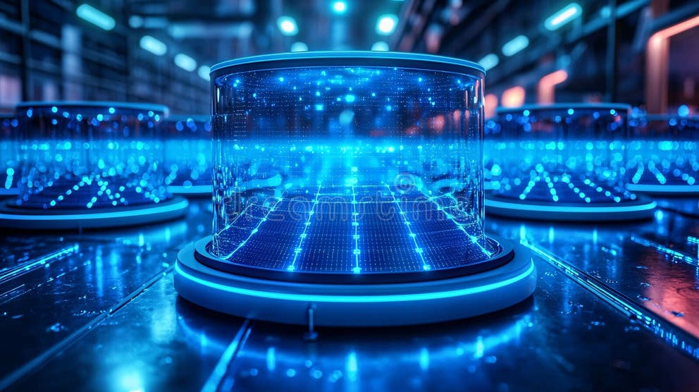 Future Technology Sensing Device Stock Illustration - Illustration of ...