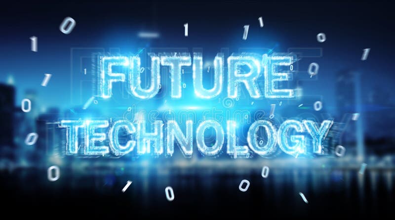 Technology Text Icon with Elements Stock Vector - Illustration of idea ...