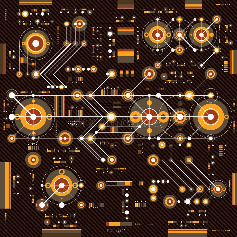 Future Technology Vector Drawing, Industrial Wallpaper. Graphic Stock ...