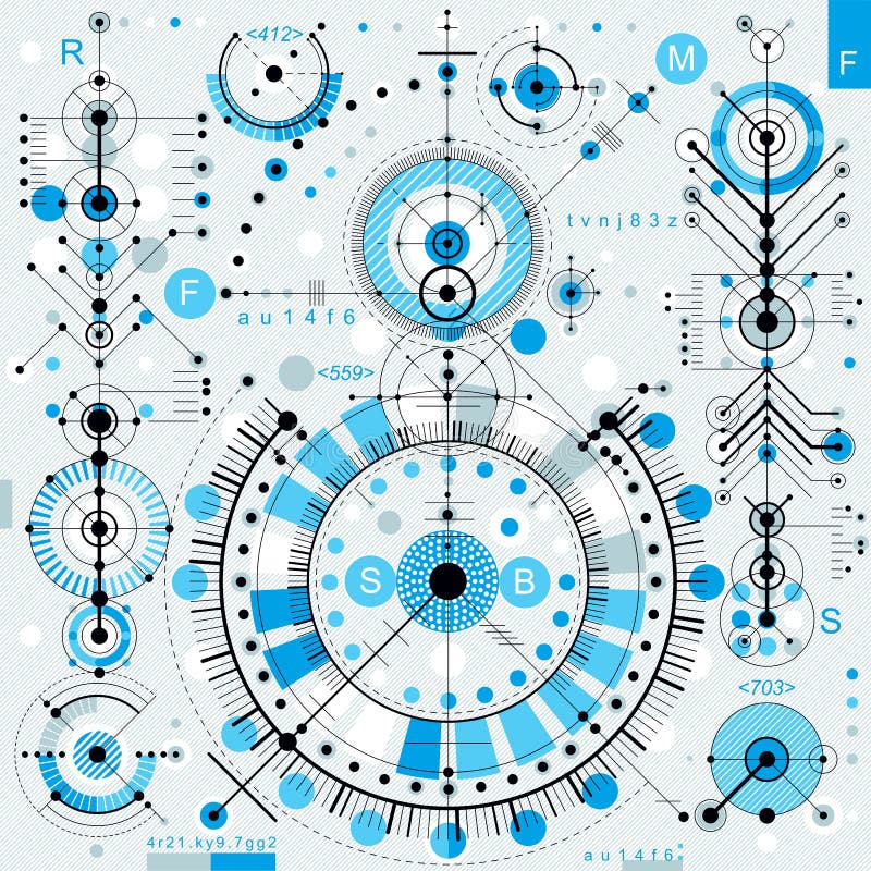 Future Technology Drawing Industrial Wallpaper Graphic Stock ...