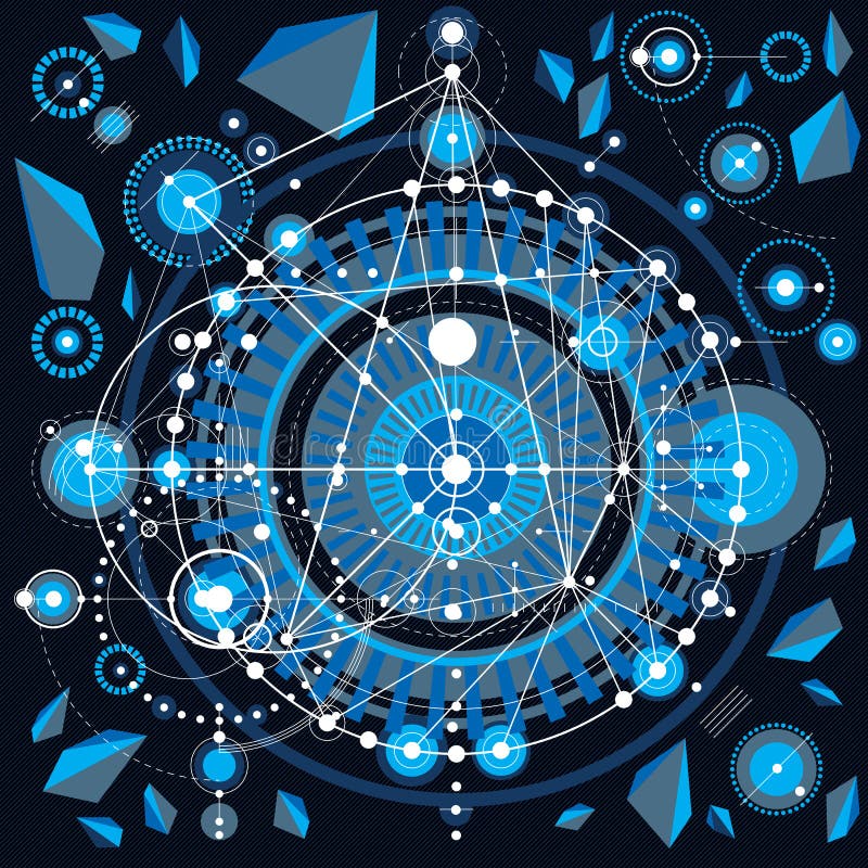 Future Technology Vector Drawing, Industrial Wallpaper. Graphic Stock ...