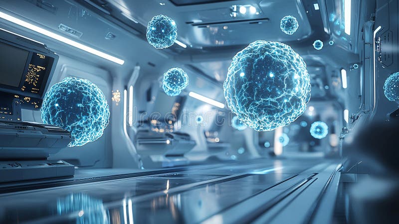 Future Technology Virus Laboratory Stock Image - Image of station ...