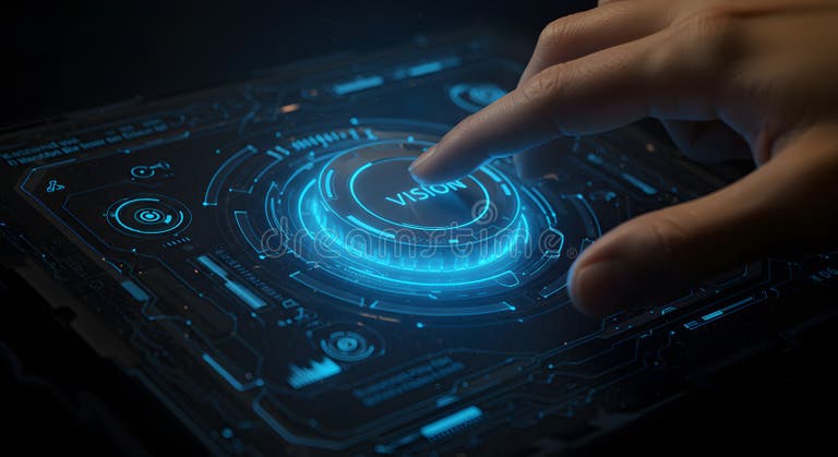 Future Technology Vision Touch Screen Interface Innovation Digital ...