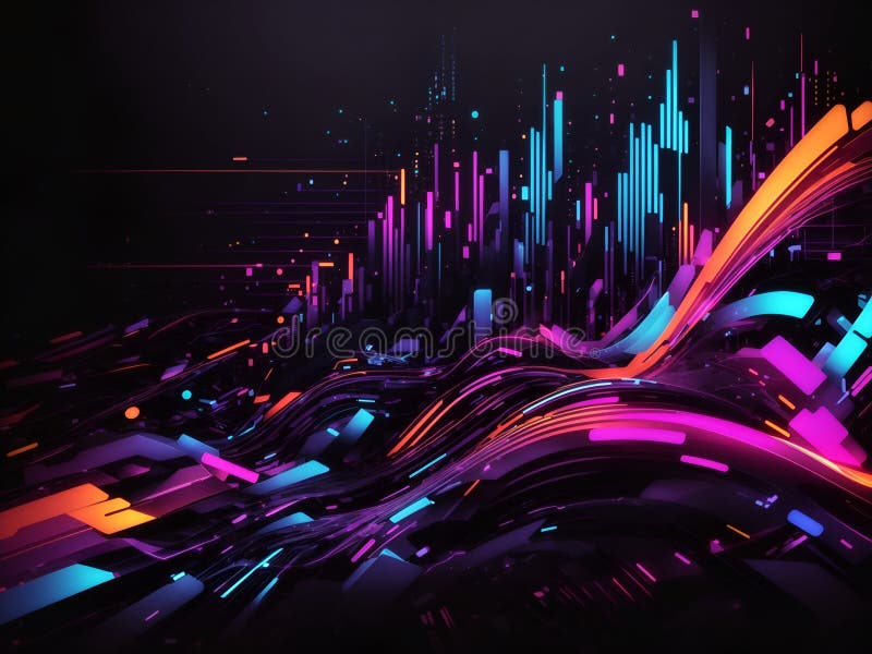 Future Technology Wallpaper Neon Background Abstract Art Website Design ...