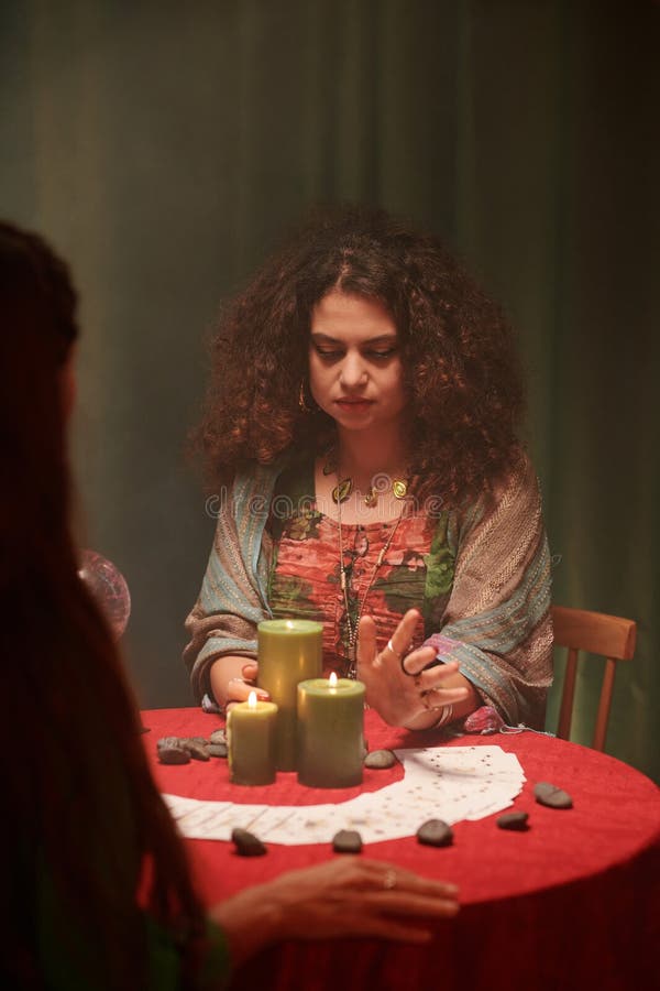 Future Teller Seeing Future Stock Photo - Image of halloween, night ...