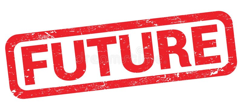 FUTURE Text Written on Red Rectangle Stamp Stock Illustration ...