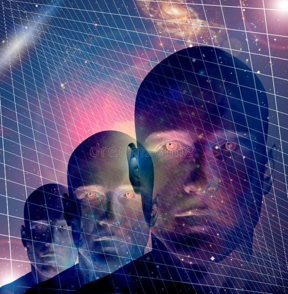 Future Thinker. Modern art stock illustration. Illustration of ...