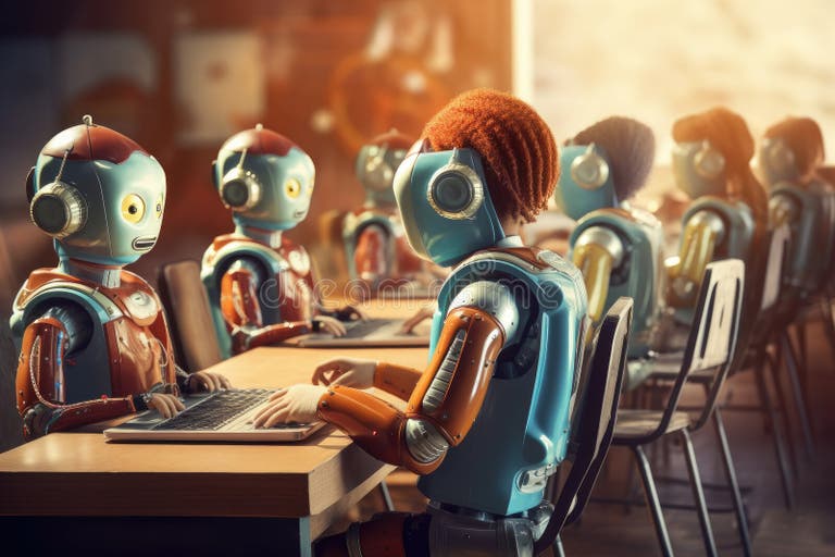 Futuristic Time Robots Stock Illustrations – 443 Futuristic Time Robots ...